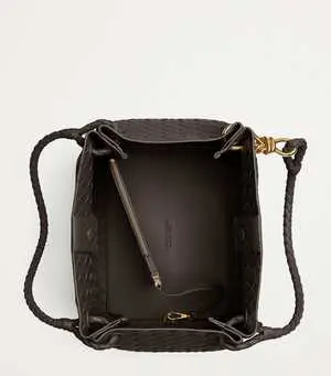 Bottega Veneta Small Leather Parachute Shoulder Bag - Brown