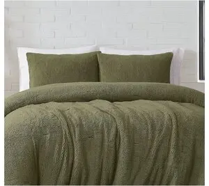 BROOKLYN LOOM Marshmallow Sherpa King Comforter Set