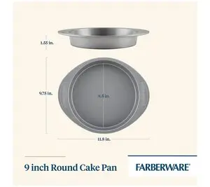 FARBERWARE Nonstick Bakeware 9-inch Round Cake An