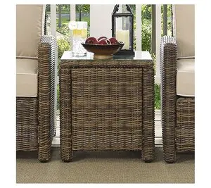 CROSLEY Bradenton Wicker Outdoor Side Table