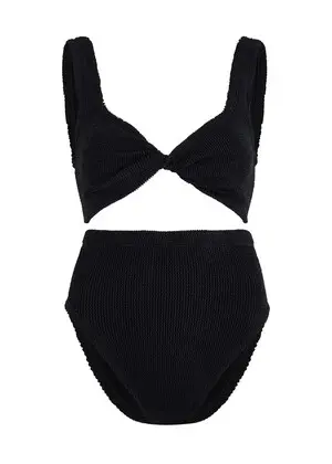 Hunza G Jamie Crinkle Bikini - Black