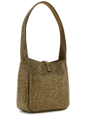 Saint Laurent Le 5 À 7 Mini Embellished Satin Shoulder Bag