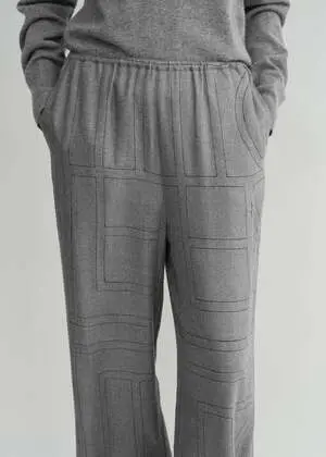 TOTEME Monogram Flannel Pj Bottoms
