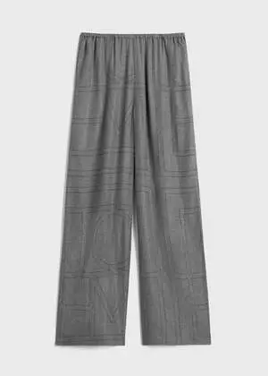 TOTEME Monogram Flannel Pj Bottoms