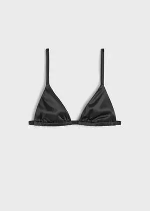 TOTEME Satin Bralette - Black