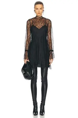 FRAME Lace Shift Dress