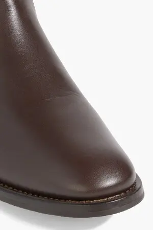 Brunello Cucinelli Bead-embellished Leather Chelsea Boots