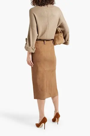 Brunello Cucinelli Embellished Wool-cashmere Sweater