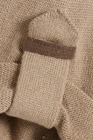Brunello Cucinelli Embellished Wool-cashmere Sweater