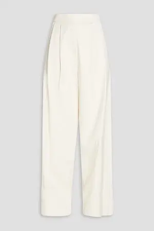Brunello Cucinelli Cotton-blend Drill Wide-leg Pants