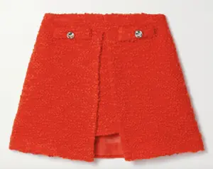 Giambattista Valli Layered Wool-blend Tweed Mini Skirt