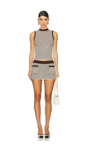 Frankies Bikinis Cloud Knit Sleeveless Sweater Top
