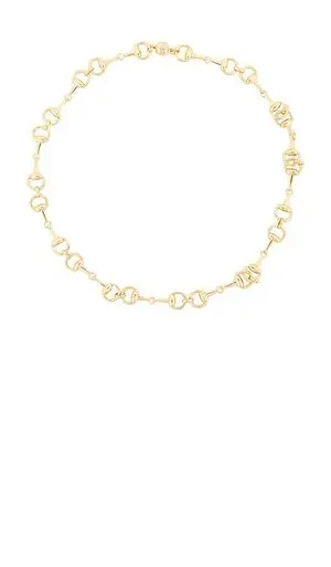 LUV AJ The Horsebit Necklace - Gold
