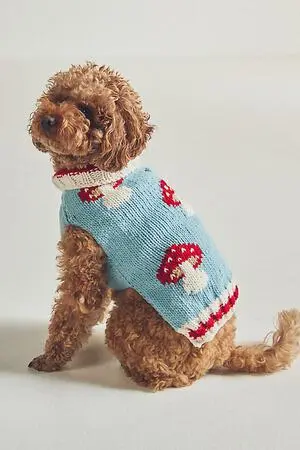 CHILLY DOG Hand-knit Pet Sweater - Sky