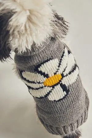 CHILLY DOG Hand-knit Pet Sweater - Yellow