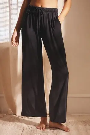 Eberjey Gisele Everyday Straight-leg Lounge Pants - Black