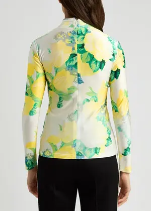 MERYLL ROGGE Floral-print Jersey Top