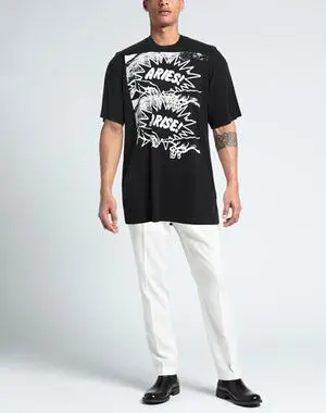 Aries T-shirt Size Cotton - Black