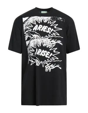 Aries T-shirt Size Cotton - Black