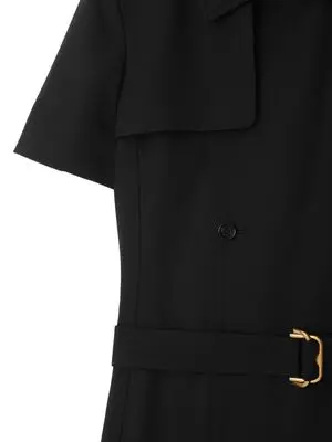 Burberry Belted Wool Minidress