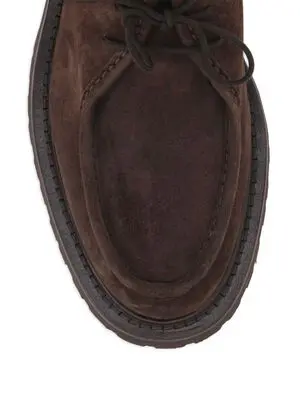Legres Suede Lace-up Shoes - Brown