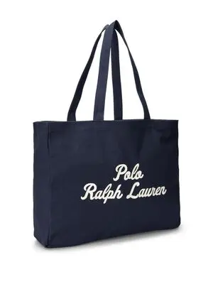Polo Ralph Lauren Logo-embroidered Tote - Blue