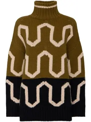 La DoubleJ Knitted Jumper - Green
