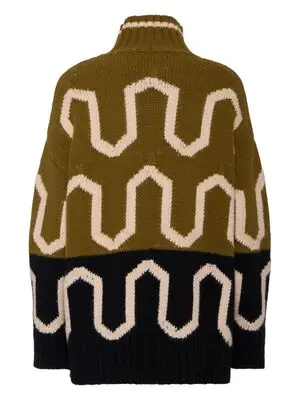 La DoubleJ Knitted Jumper - Green