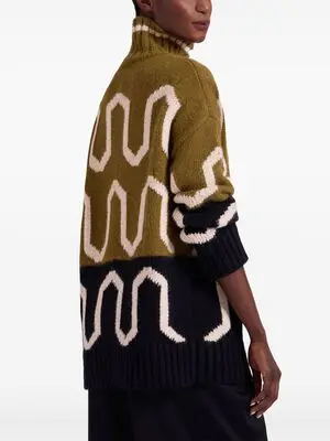 La DoubleJ Knitted Jumper - Green