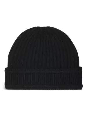 Burberry Logo Patch Beanie - Black