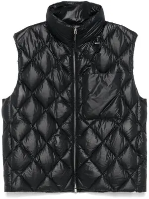JIL SANDER Quilted Gilet - Black