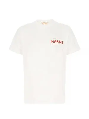 Marni Embroidered Label T-shirt - White