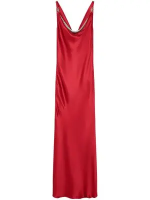 Versace Metal Mesh Slip Gown