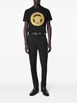 Versace Medusa-embroidered T-shirt