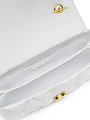 Versace Kleio Quilted Nappa Mini Bag - White
