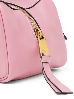 Versace Tag Bowling Shoulder Bag - Pink