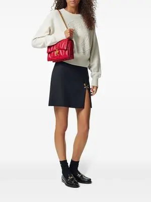 Versace Kleio Quilted Shoulder Bag - Red