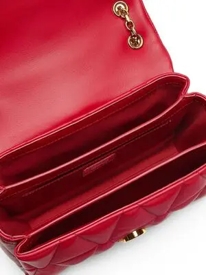 Versace Kleio Quilted Shoulder Bag - Red