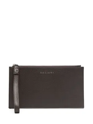 ORTIGNI Micron Clutch Bag - Brown