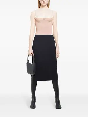 COURREGES Lingerie Interlock Top - Neutrals