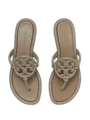 Tory Burch Miller Slides - Neutrals