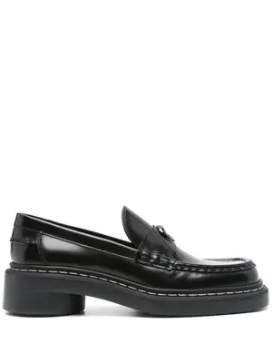 MARINE SERRE Calf Leather Loafers