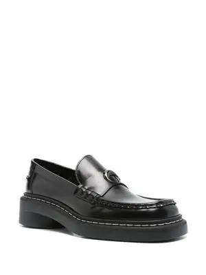 MARINE SERRE Calf Leather Loafers