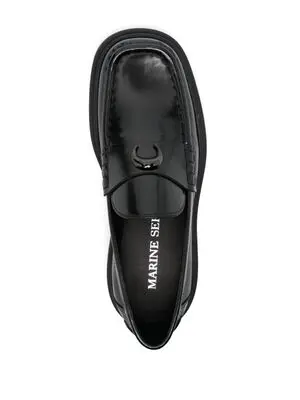 MARINE SERRE Calf Leather Loafers