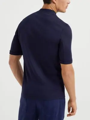 Brunello Cucinelli Cotton Mock-neck T-shirt