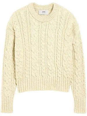 AMI Paris Cable Knit Sweater