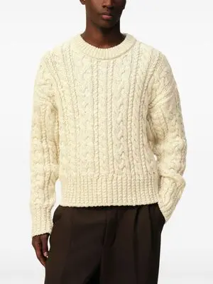 AMI Paris Cable Knit Sweater