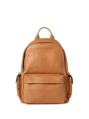 Brunello Cucinelli Leather Travel Backpack - Brown