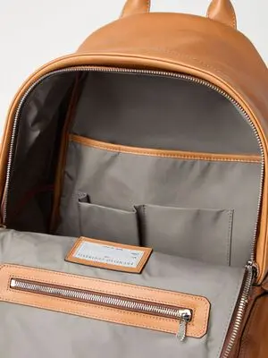 Brunello Cucinelli Leather Travel Backpack - Brown
