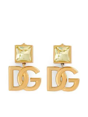 Dolce & Gabbana Logo Earrings - Gold